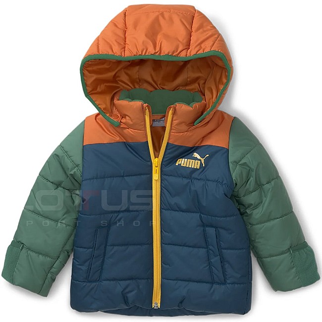 ДЕТСКО ЯКЕ ЗА МОМЧЕ PUMA MINICATS PADDED JACKET BROWN/BLUE | Цени от ...