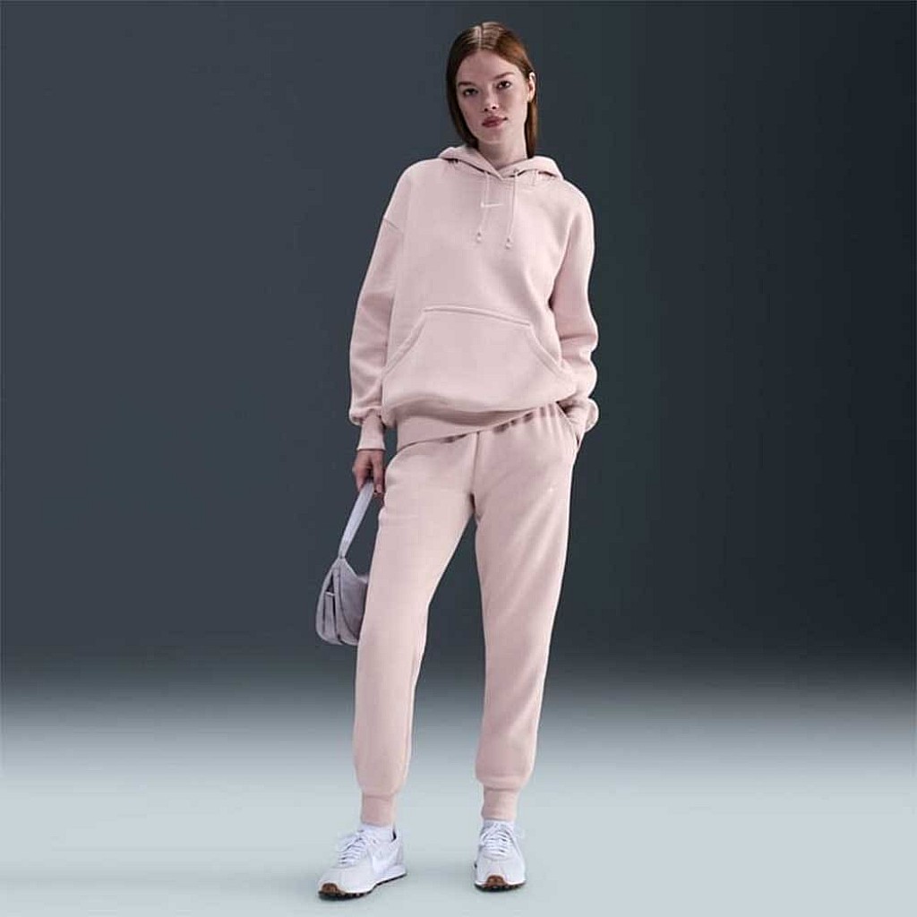 ДАМСКО ДОЛНИЩЕ NIKE FZ7626-667 NSW PHNX FLC MR PANT STD БЛЕДОРОЗОВО ...